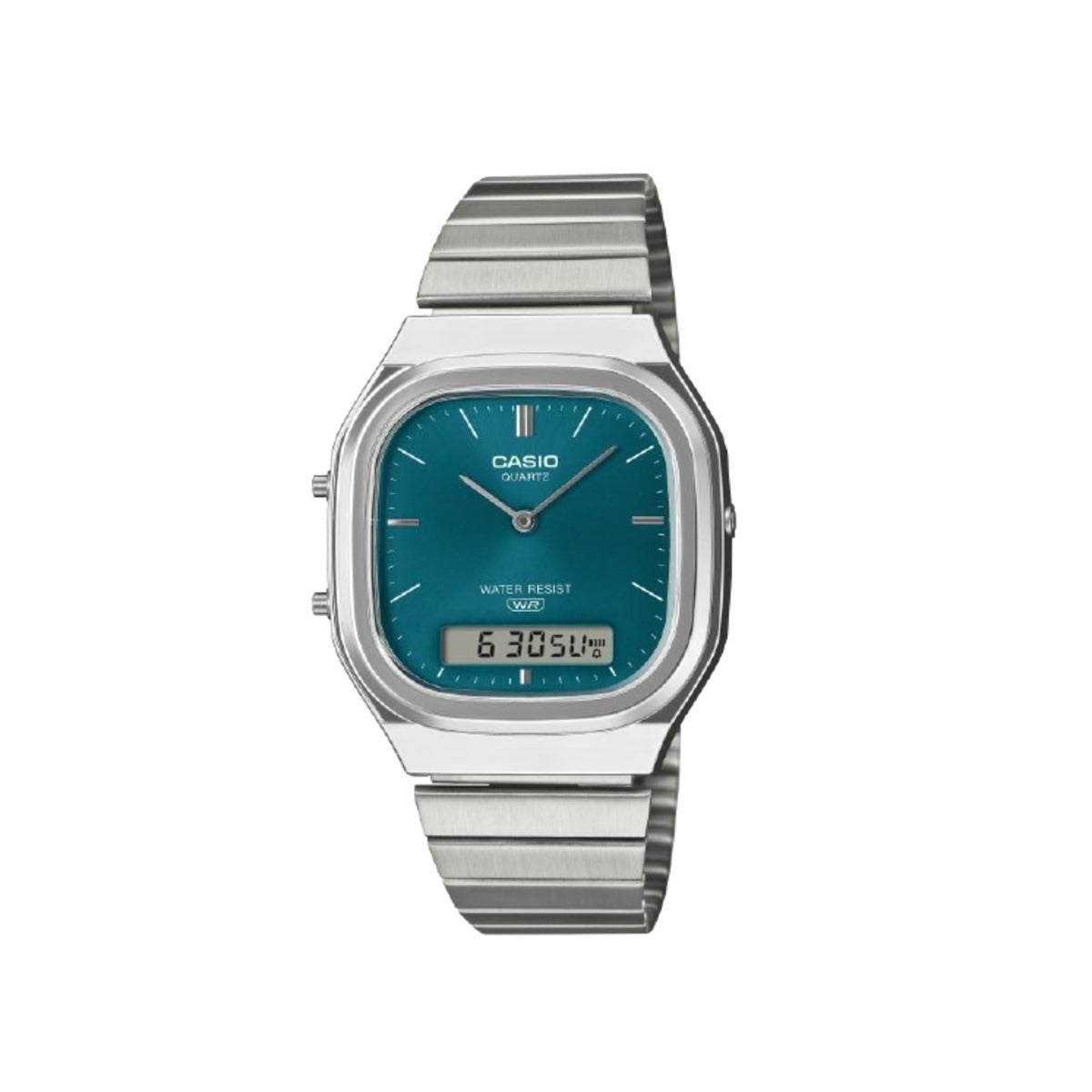 CASIO VINTAGE AQ-240E-3ADF Blue Dial Analog-Digital Unisex Watch D419 ...