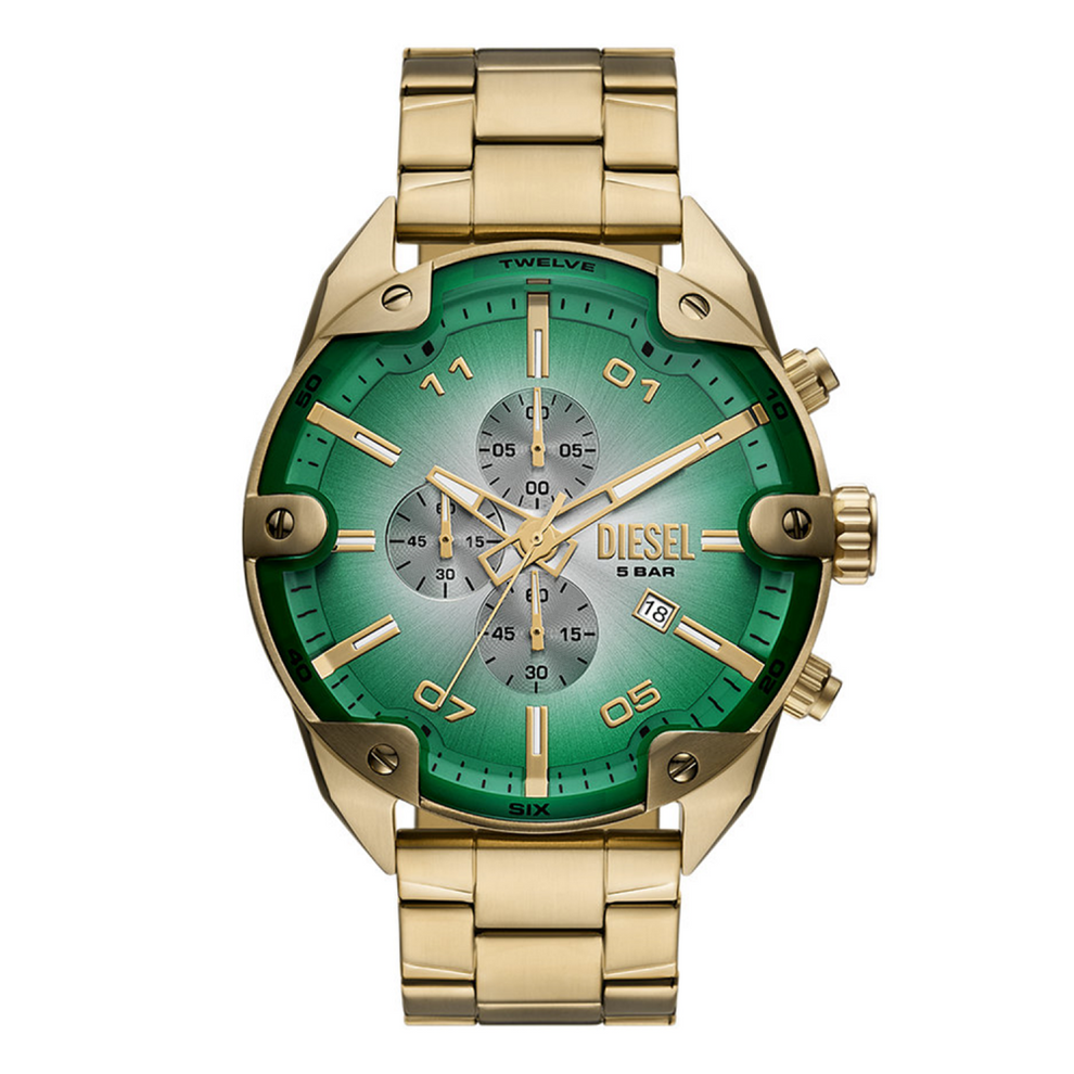 Diesel Spiked Quartz Two Tone Dial Chronograph Men's Watch DZ4685 – Sai ...