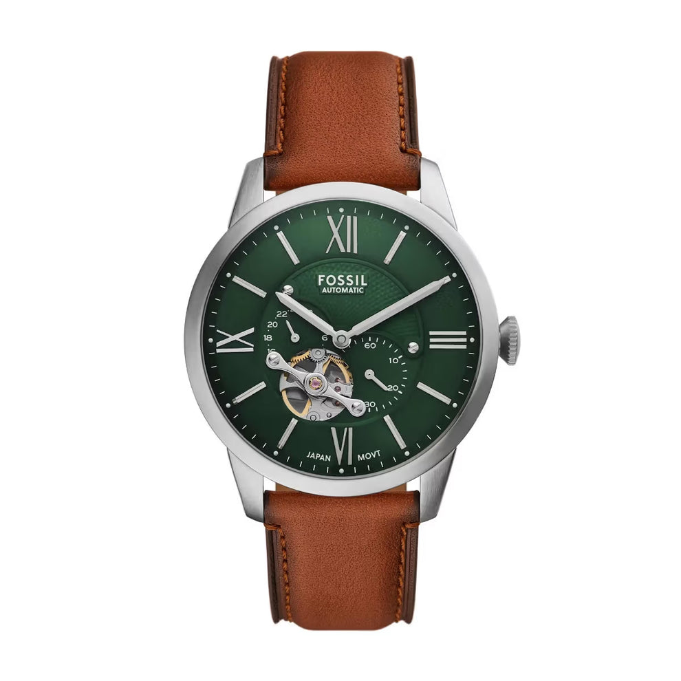 Fossil Townsman Green Dial Automatic Multifunction Men's Watch ME3265 ...