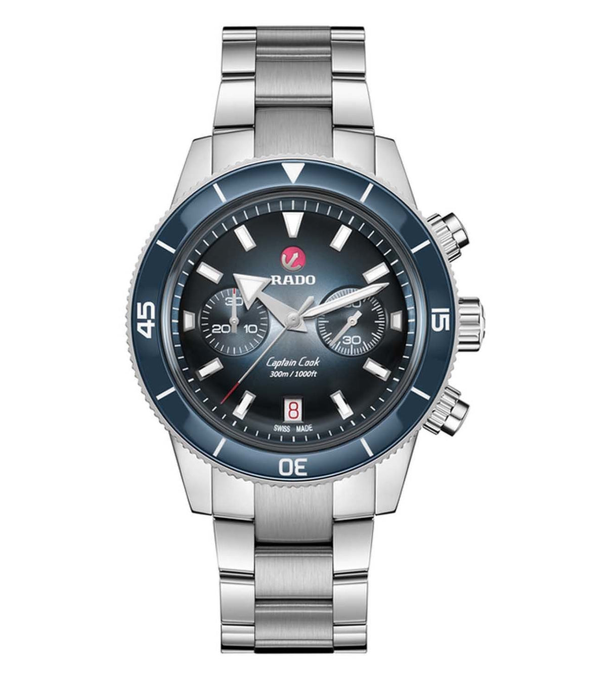 Rado Captain Cook Chronograph Watch – R32145208 43mm – Sai Creations ...