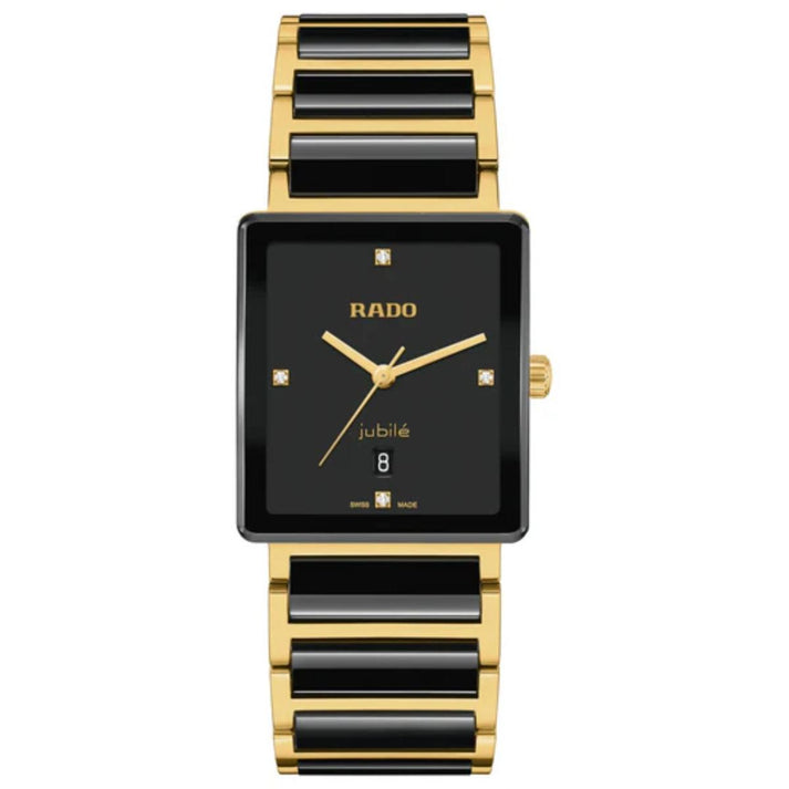 RADO Quartz Integral Diamonds Black Dial Analog Men's Watch R20256712 ...