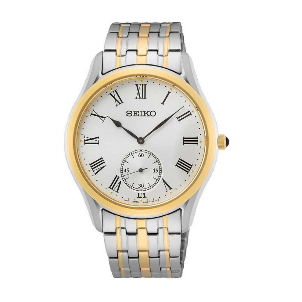 SEIKO Conceptual Quartz 39mm White Dial Quartz Men's Watch - SRK048P1 ...