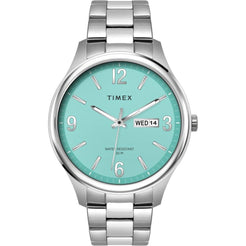 TWEG18447 Timex Tiffany Blue Round Date/Day Dial Men's Watch – Sai ...