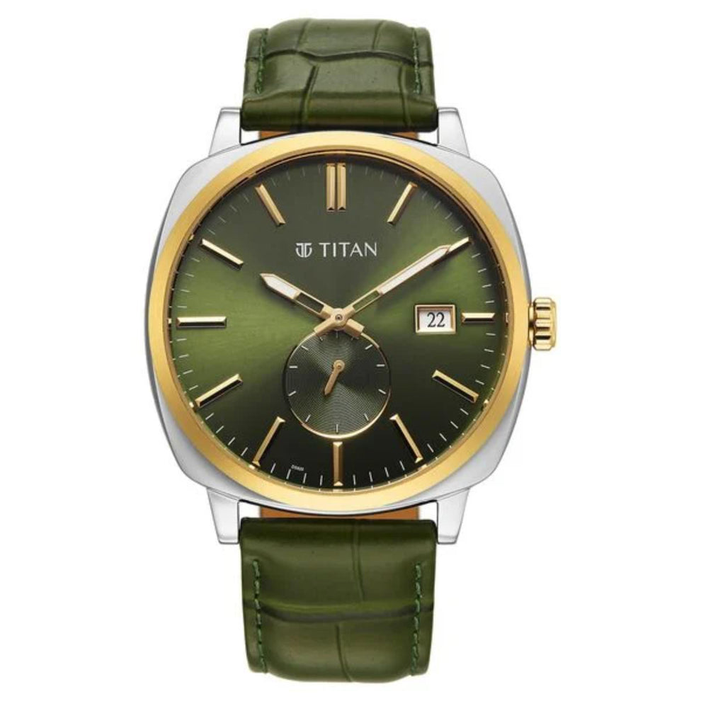 Titan Classique Suave Green Dial Analog Watch For Men 90189BL01 – Sai ...